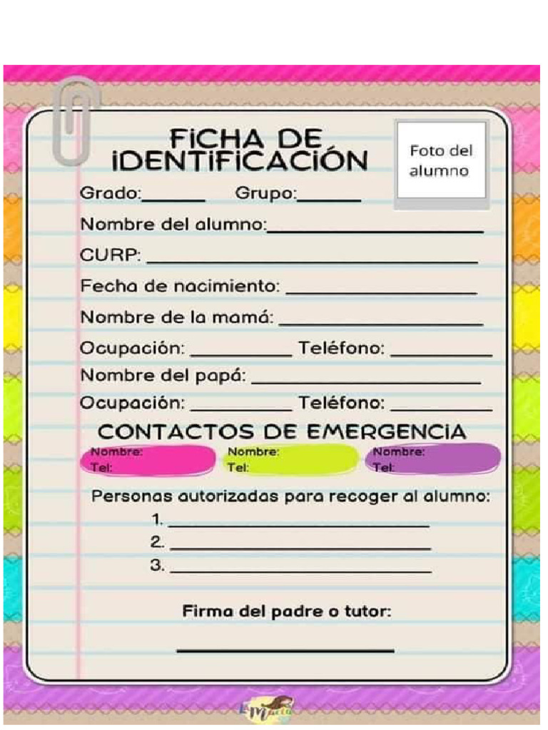 Informacion Del Estudiante | PDF