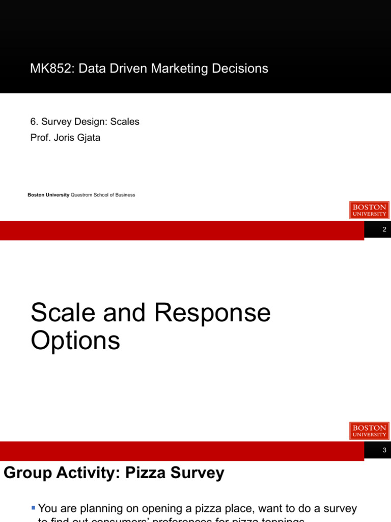 6 Survey Design Scales MK852slides | PDF | Level Of Measurement ...