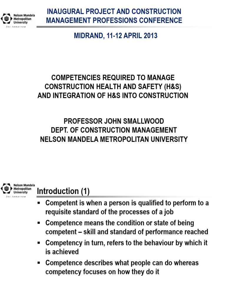 Construction HS Competencies Performance | PDF