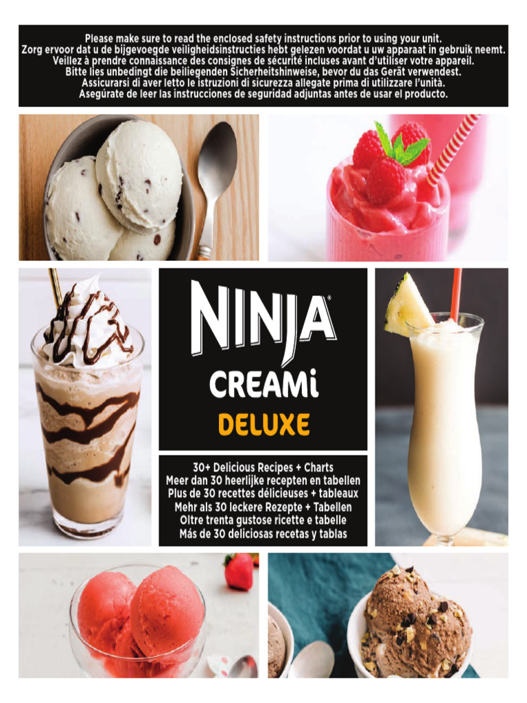 Ninja Creami Deluxe FR | PDF | Crème glacée | Boisson