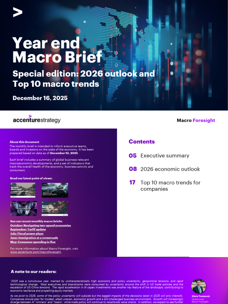 Accenture Strategy Macro Foresight Brief 2026 Top 10 Trends | PDF ...