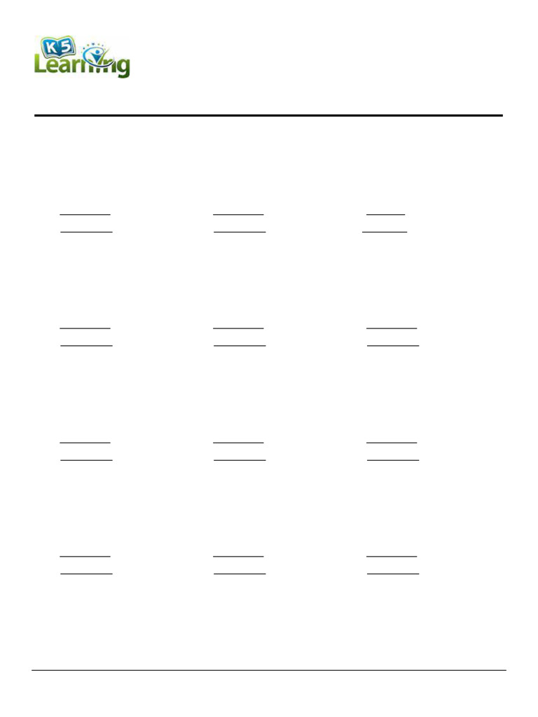 Grade 3 Subtract Borrow Across 3 Zeros F | PDF