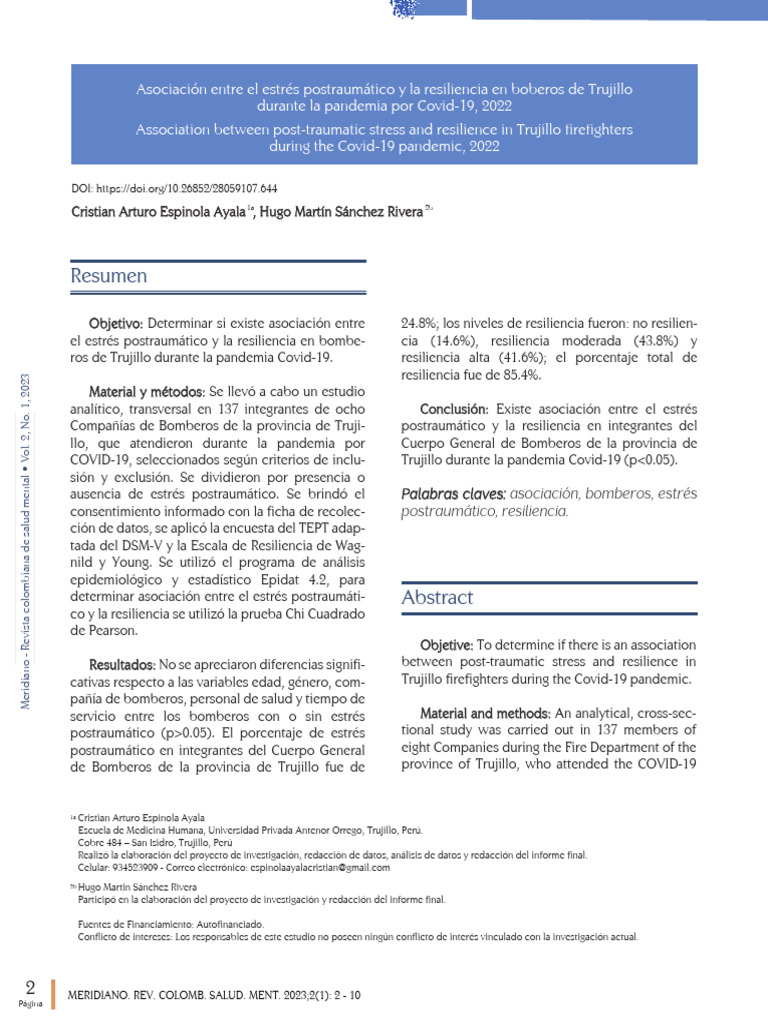 644-Texto del artículo-1593-1-10-20231012 | PDF | Estrés (biología) | Sicología