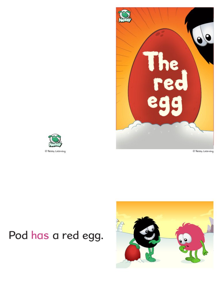 02 Nessy Decodable Reading Book The Red Egg A4 | PDF