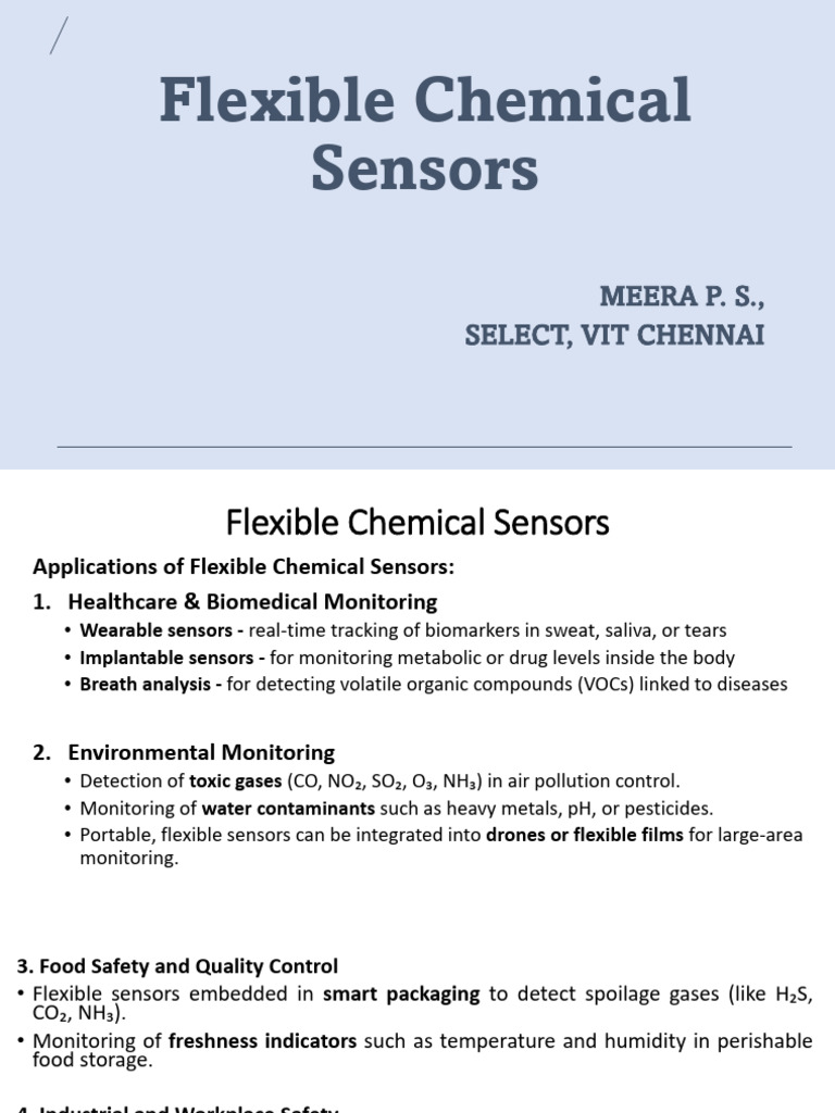 Flexible Chemical Sensors - Flexible Energy Storage Devices | PDF ...