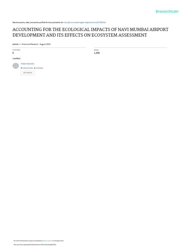 2 - Case Study On Navi Mumbai Airport Development | PDF | Habitat ...