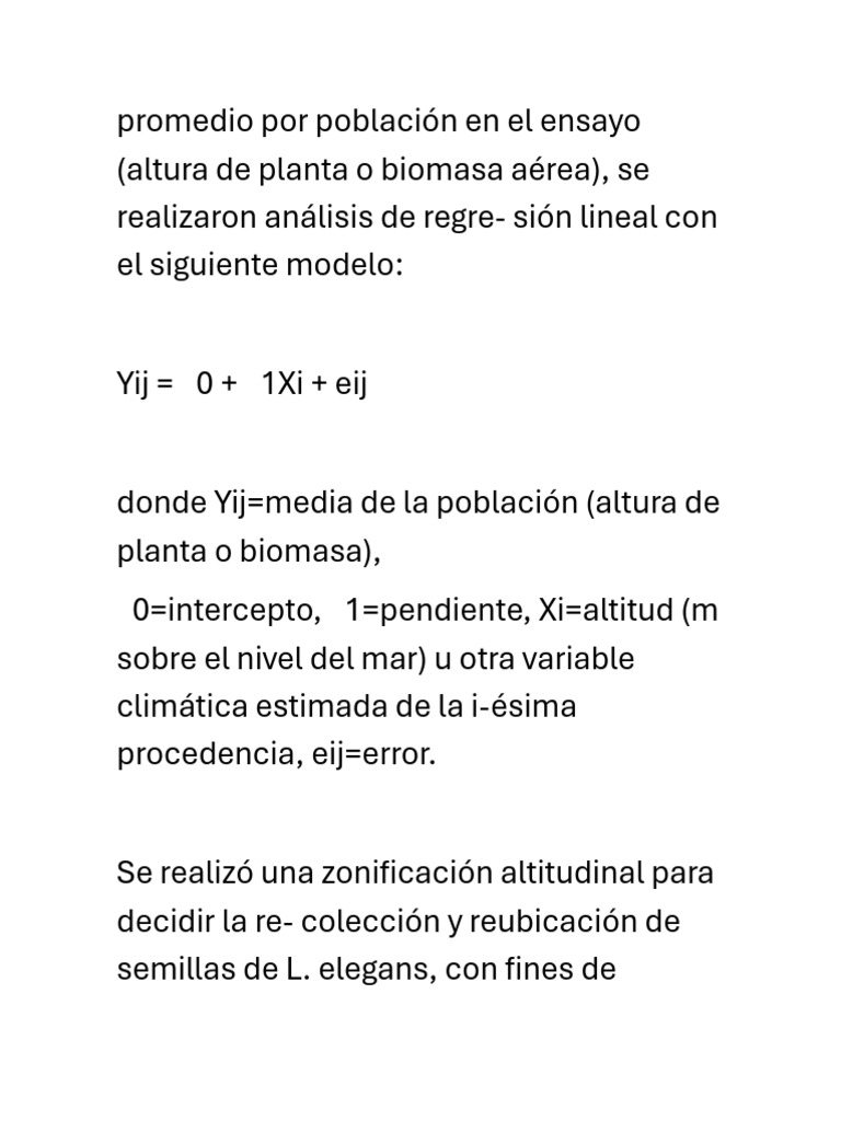 VARIACIÓN GENÉTICA ENTRE PROCEDENCIAS DE Lupinus elegans Kunth_extract ...