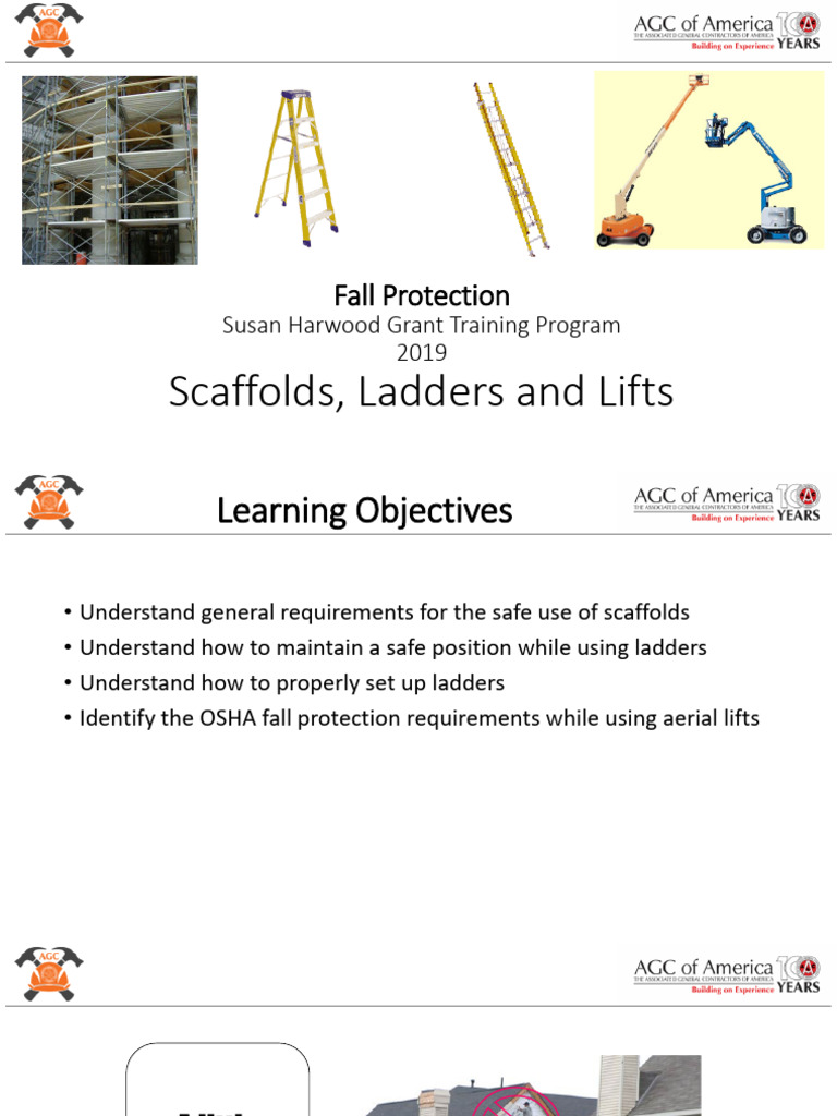 2 Scaffolds, Ladders, & Lifts | PDF | Ladder | Scaffolding