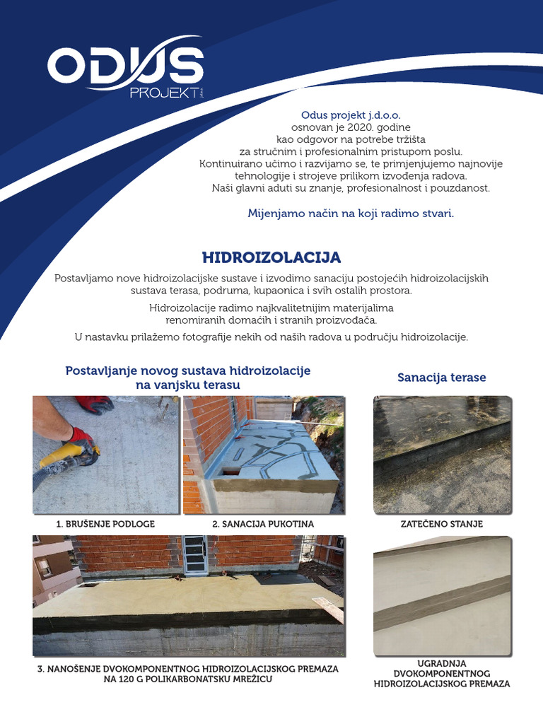 Profil Tvrtke - Odus Projekt | PDF