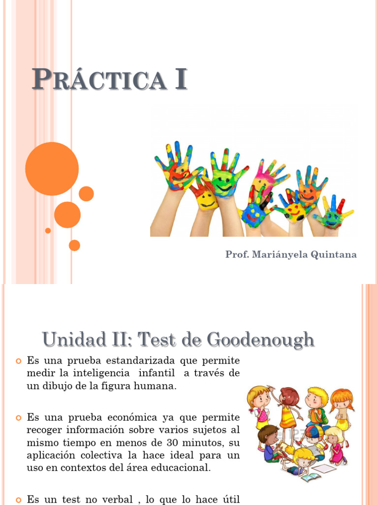 Apoyo Del Test de Goodenough | PDF | Inteligencia | Ciencias del ...
