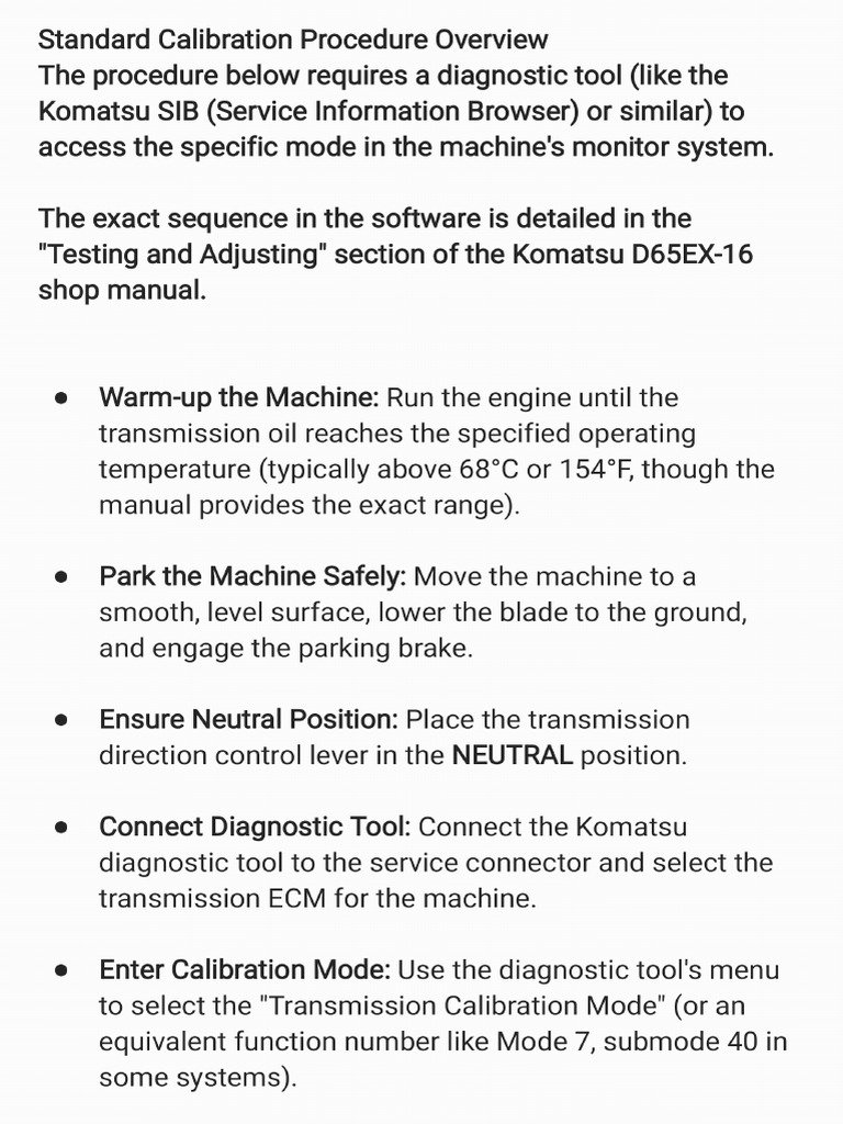 D65ex - Transmission Calibration | PDF