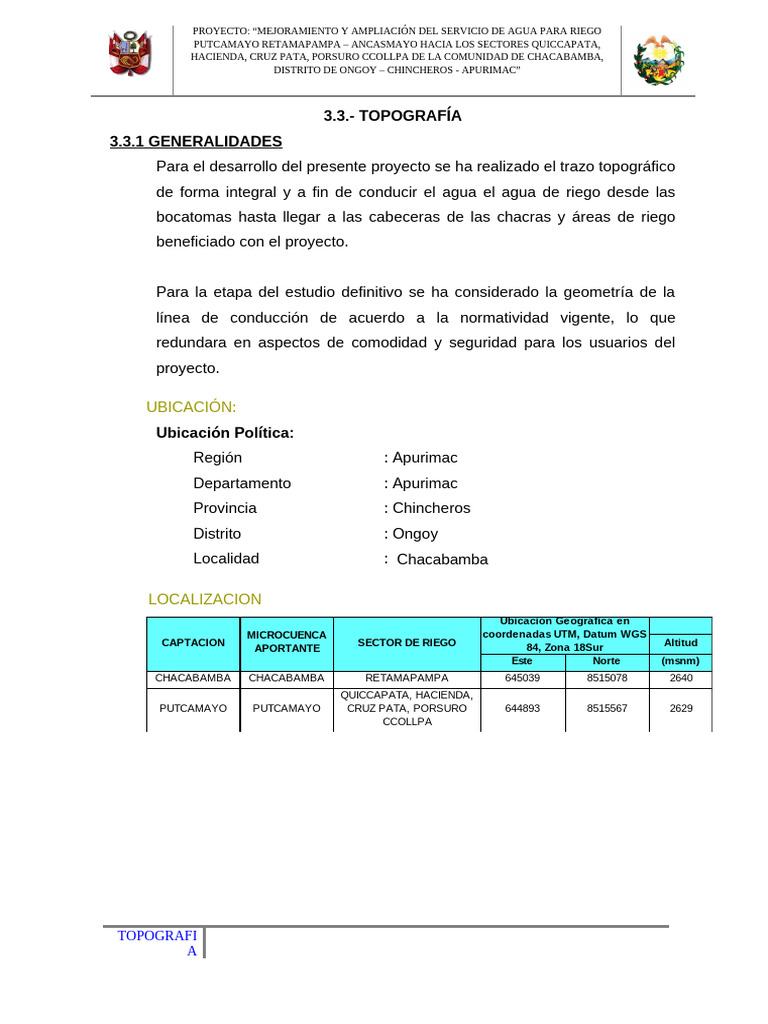 3.3.-Topografia - ok | PDF | Topografía | Precipitación