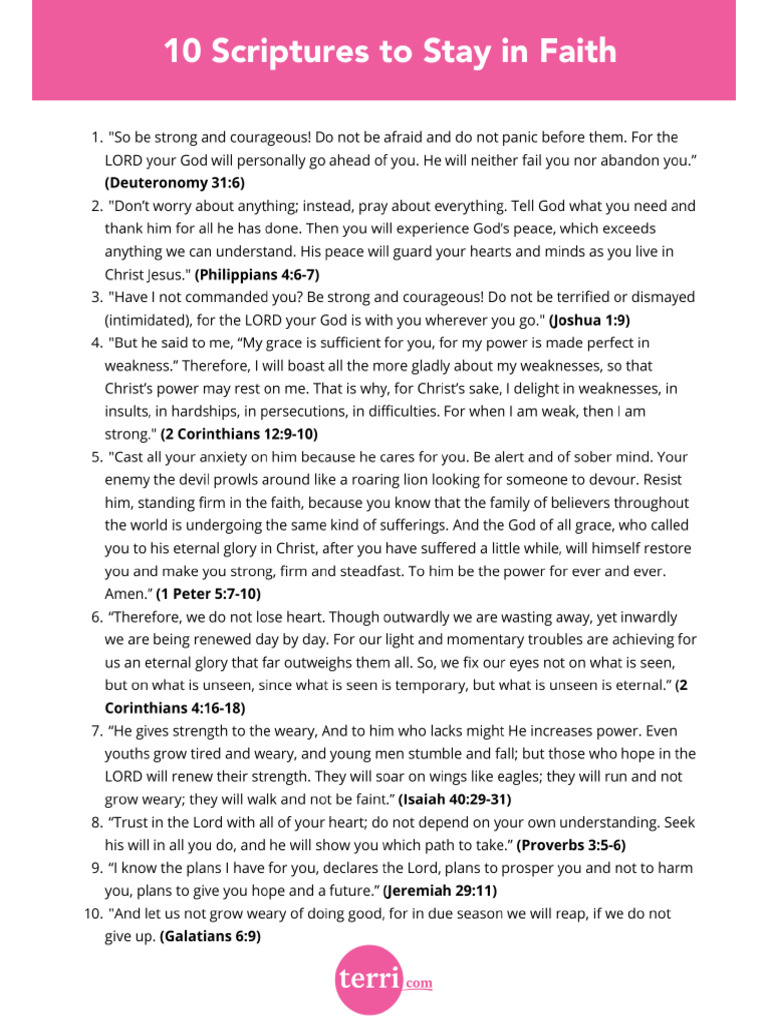 Faith Scriptures | PDF