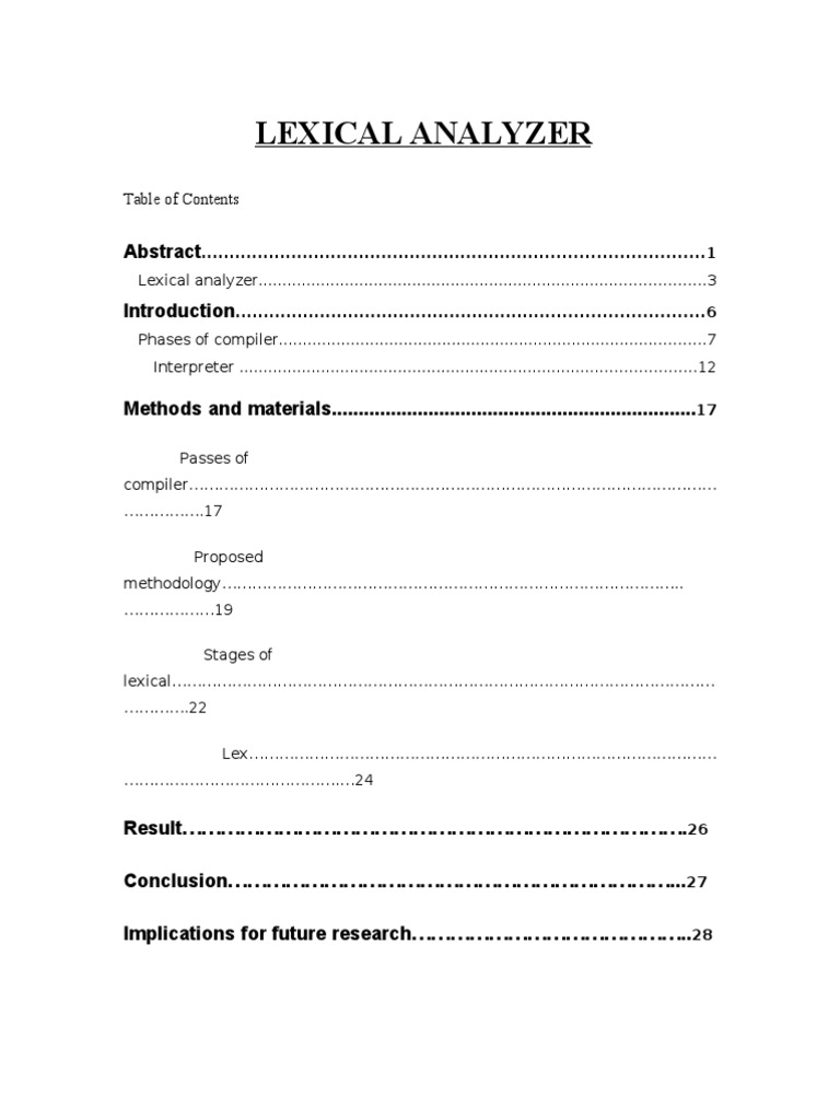 Lexical Analyzer | PDF | Parsing | Compiler