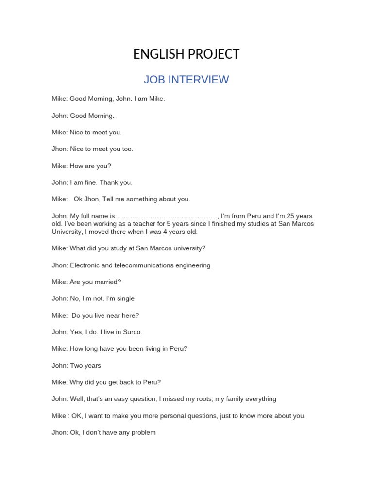 English Project | PDF | Learning