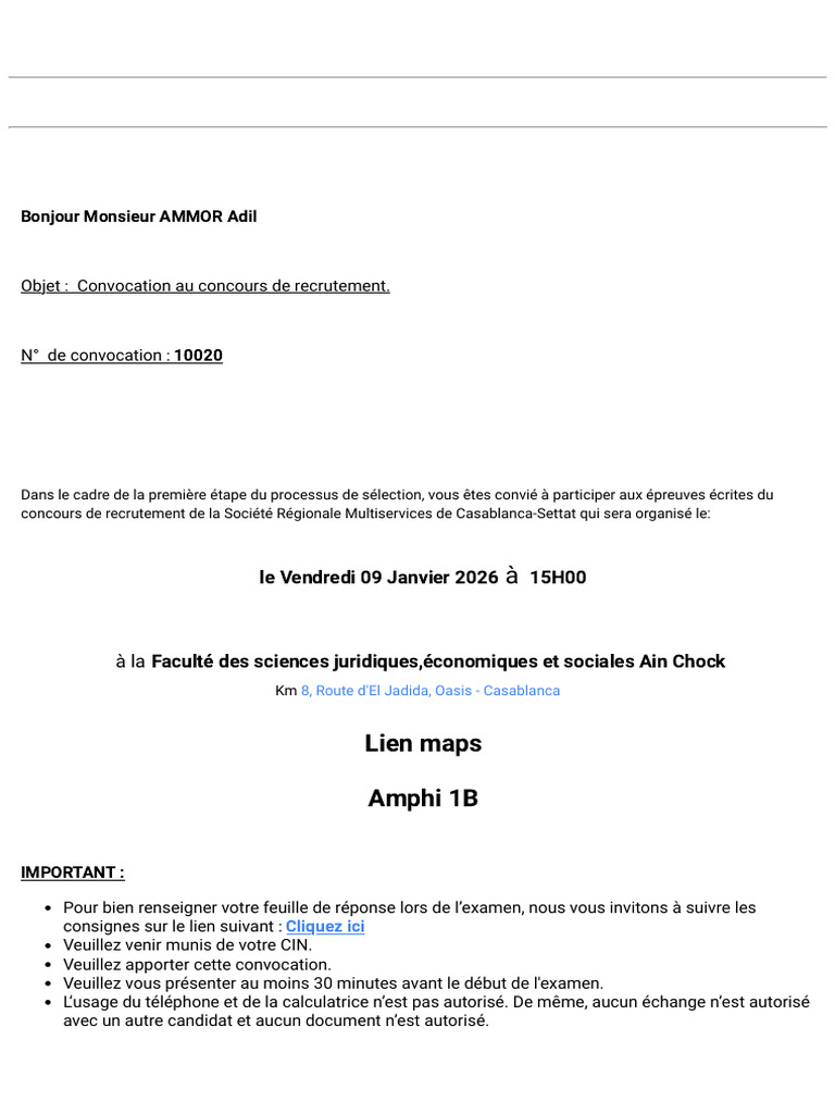 Convocation SRM 1 | PDF