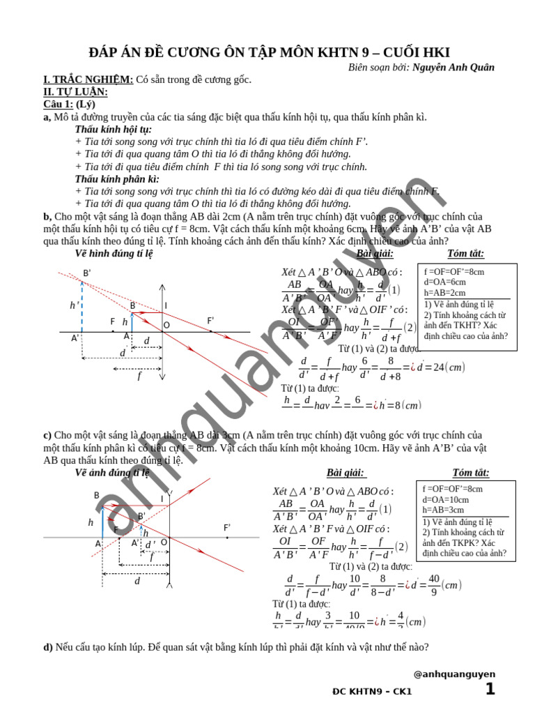 KHTN9 - CKI (1) | PDF