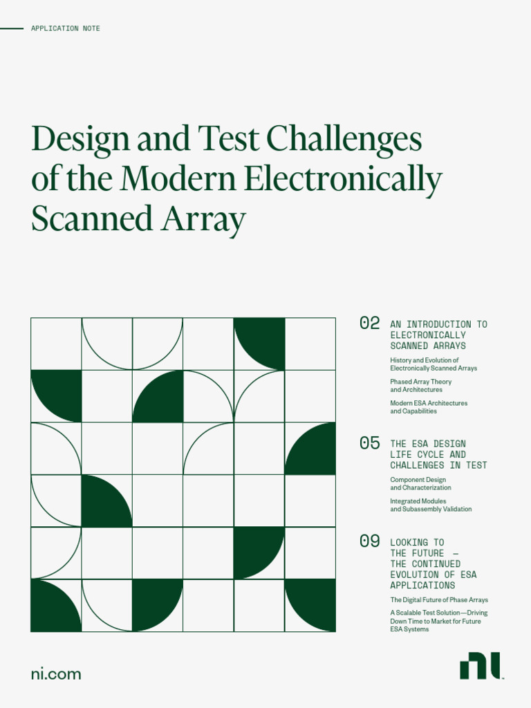 Design and Test Challenges of The Modern Esa | PDF | Radar | Antenna ...