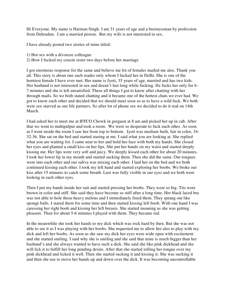 Amazing Sex With A Married Horny Lady Pdf Sex