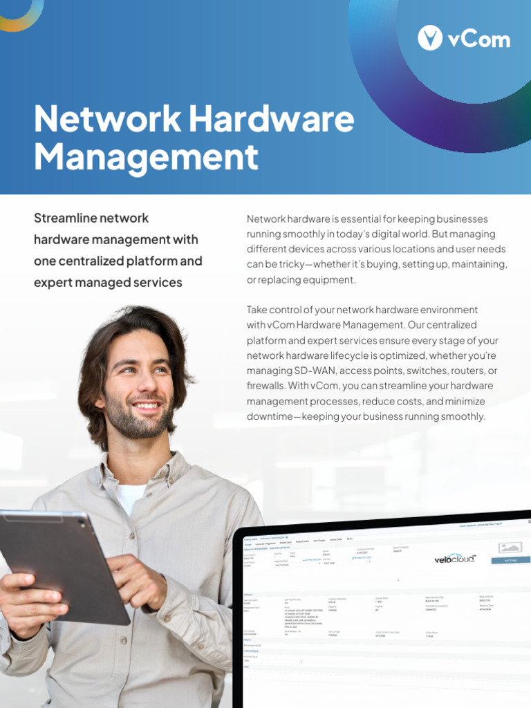 VCom Network Hardware Management | PDF | Computer Network | Databases