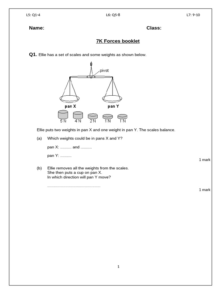 7K-Forces-booklet | PDF | Force | Brass