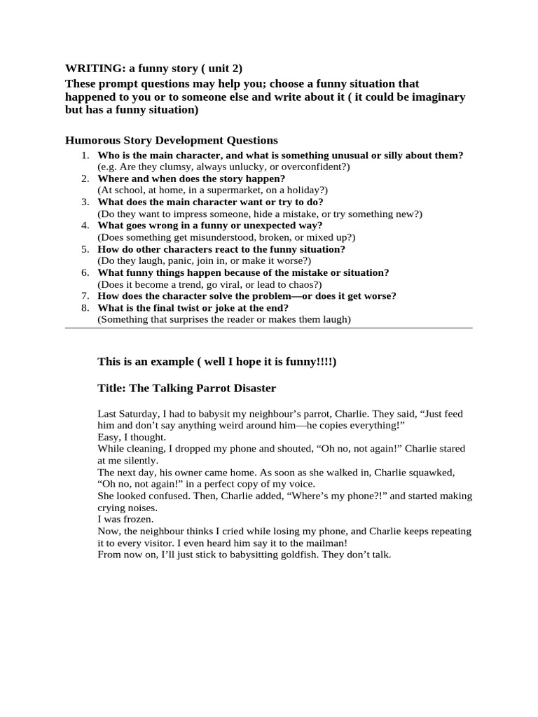 Writing, Unit 2 | PDF