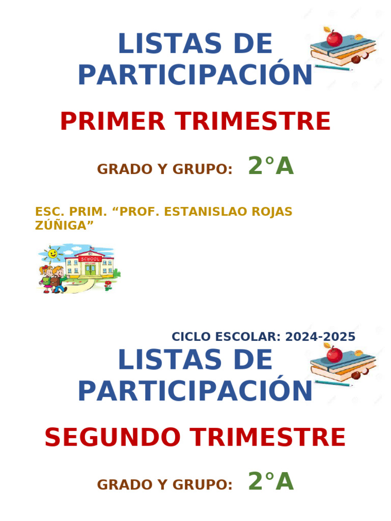 Portada Listas de Cotejo | PDF