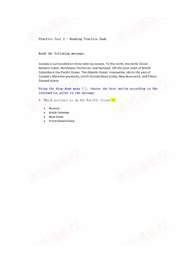 CELPIP Reading Practice 6-2 | PDF