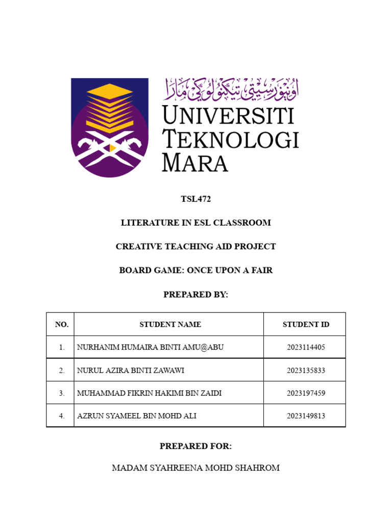 Teaching Aid Report | PDF | English As A Second Or Foreign Language ...
