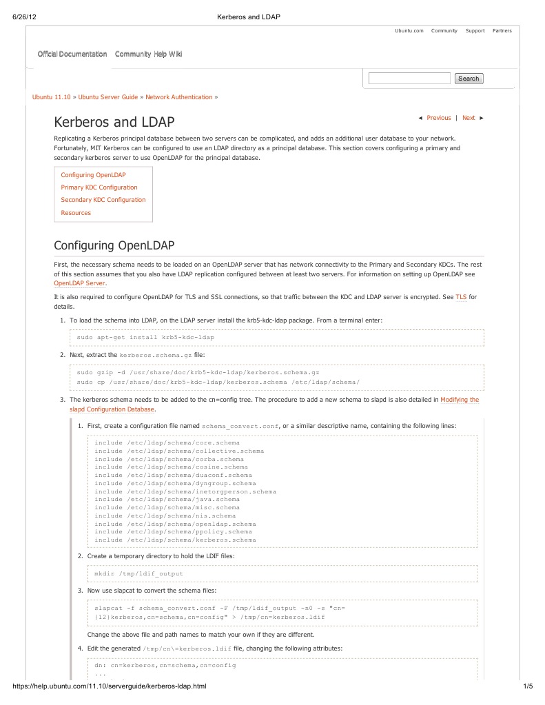 Kerberos and LDAP | PDF | Internet Architecture | Computer Security