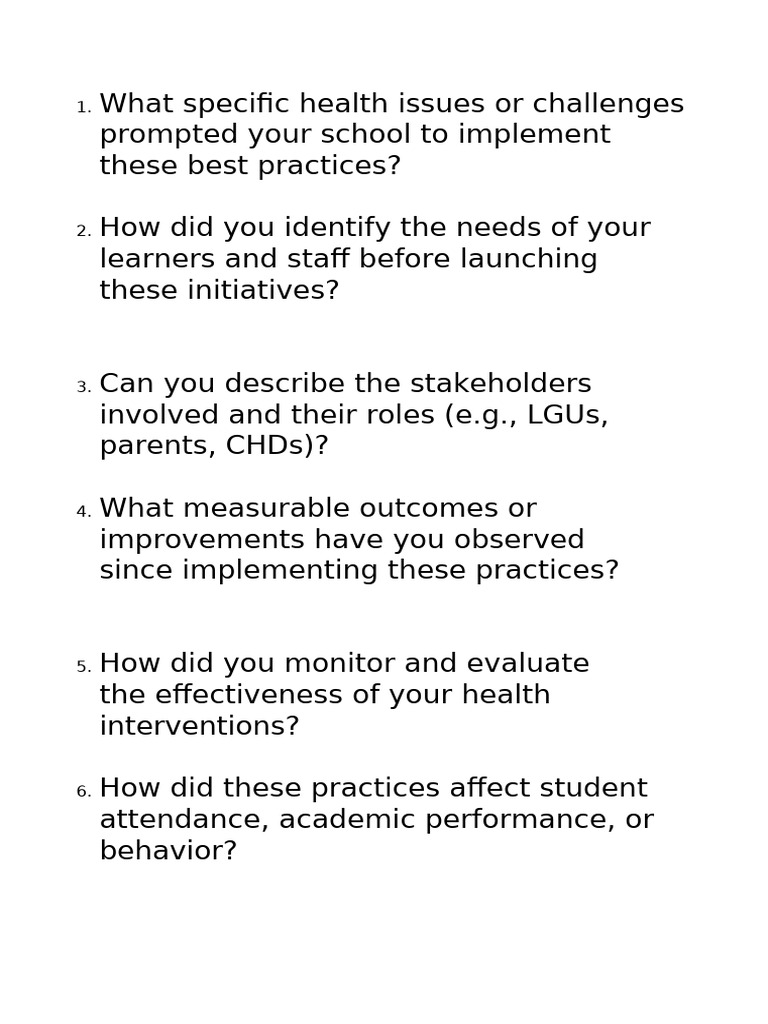 Panel Questions | PDF