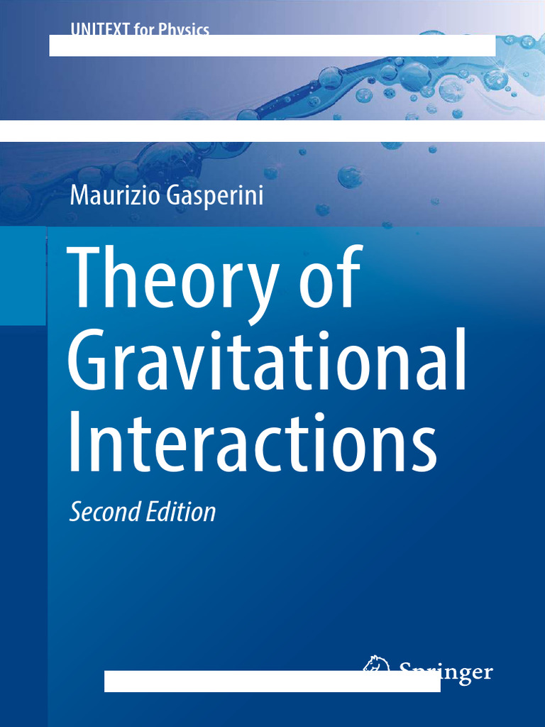 Theory of Gravitational Interactions (2nd Edition) Gasperini PDF | PDF ...