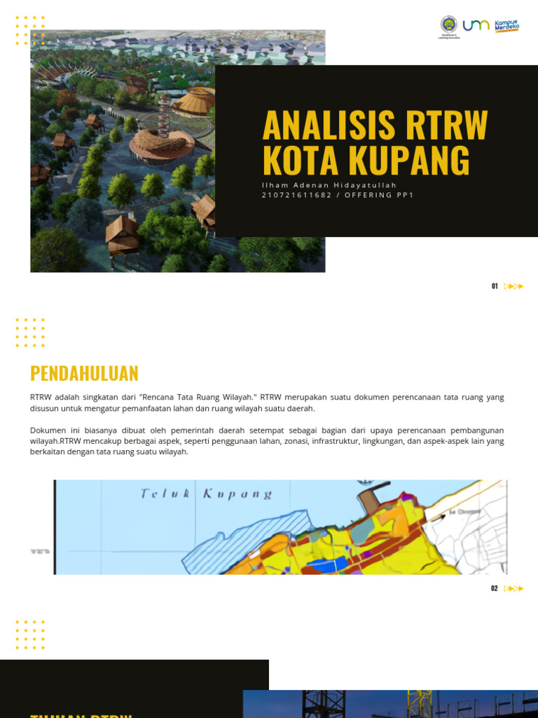 Ilham Adenan H - 210721611682 - PPT Analisis RTRW Kota Kupang | PDF