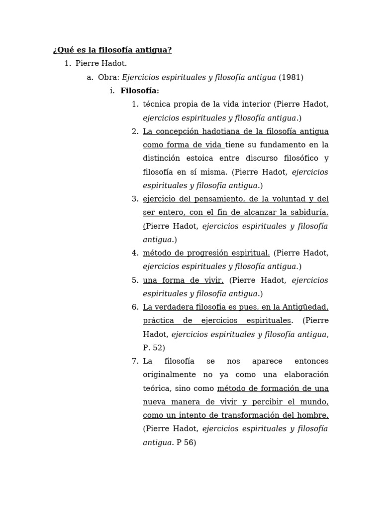 Notas Qué Es Filosofía Hadot y Foucault | PDF | Verdad | Michel Foucault