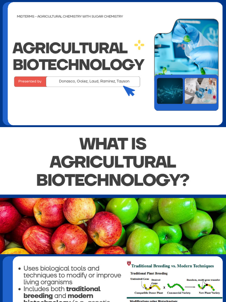 Agricultural Biotechnology | PDF | Biotechnology | Agriculture