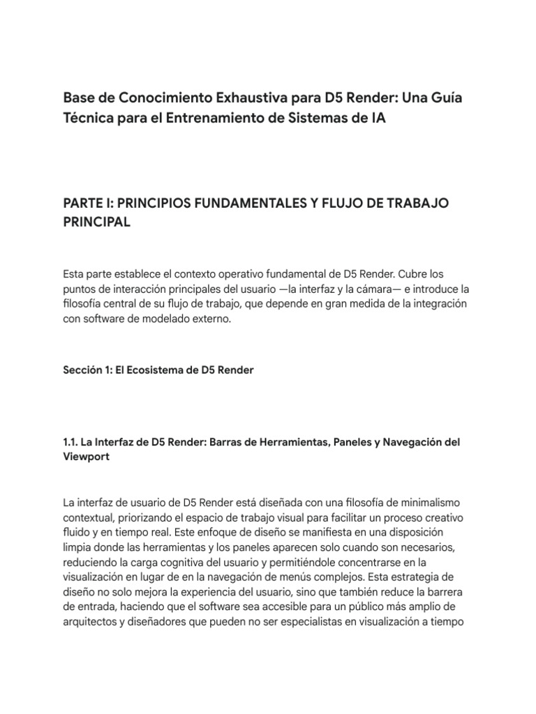 D5 Render_ GPT Experto Guía_ | PDF | Perspectiva (Gráfica) | Software