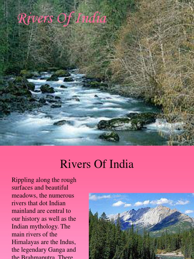 Rivers of India | PDF | Indus River | Earth Sciences
