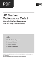 2024 AP Seminar EOC Part B Guidelines | PDF | Argument | Reason