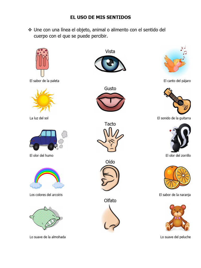 El Uso de Mis Sentidos Poster | PDF