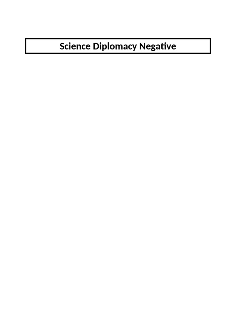 Neg+ +Science+Diplomacy+ +NDCA+Novice+Packet+2025 | PDF | Climate ...