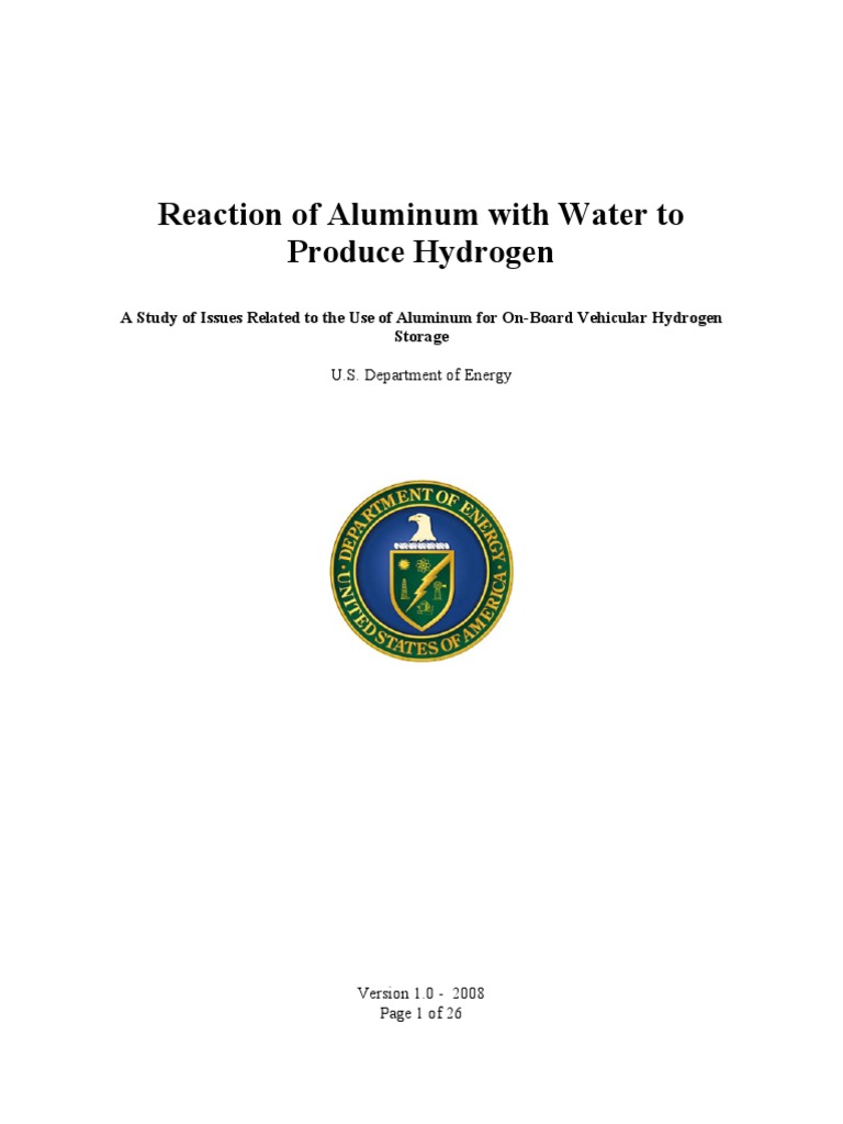 Aluminium Water Hydrogen | PDF | Aluminium Oxide | Aluminium
