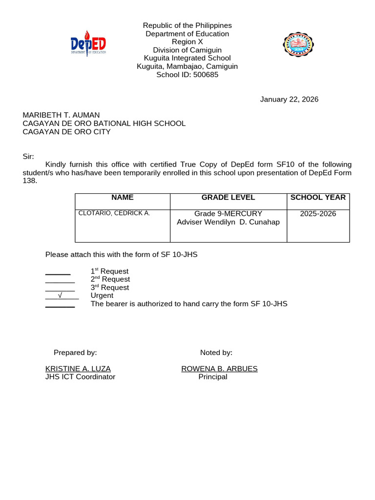 request form 137 | PDF | Government Related Organizations | Government