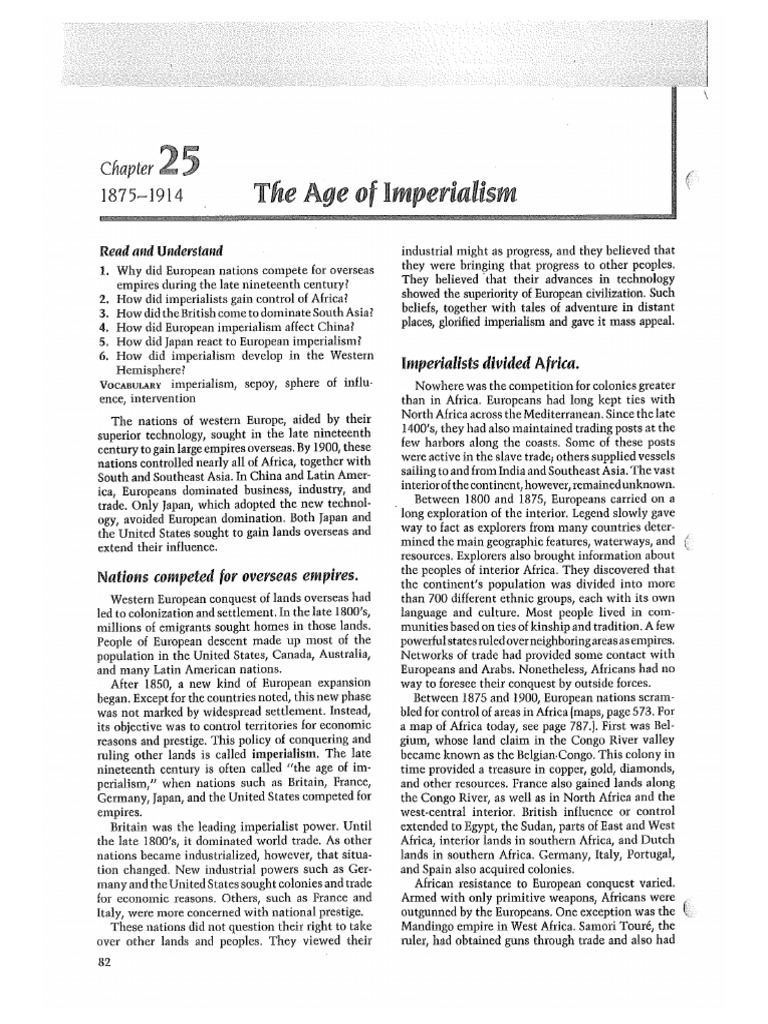 The Age of Imperialism - Tif | PDF