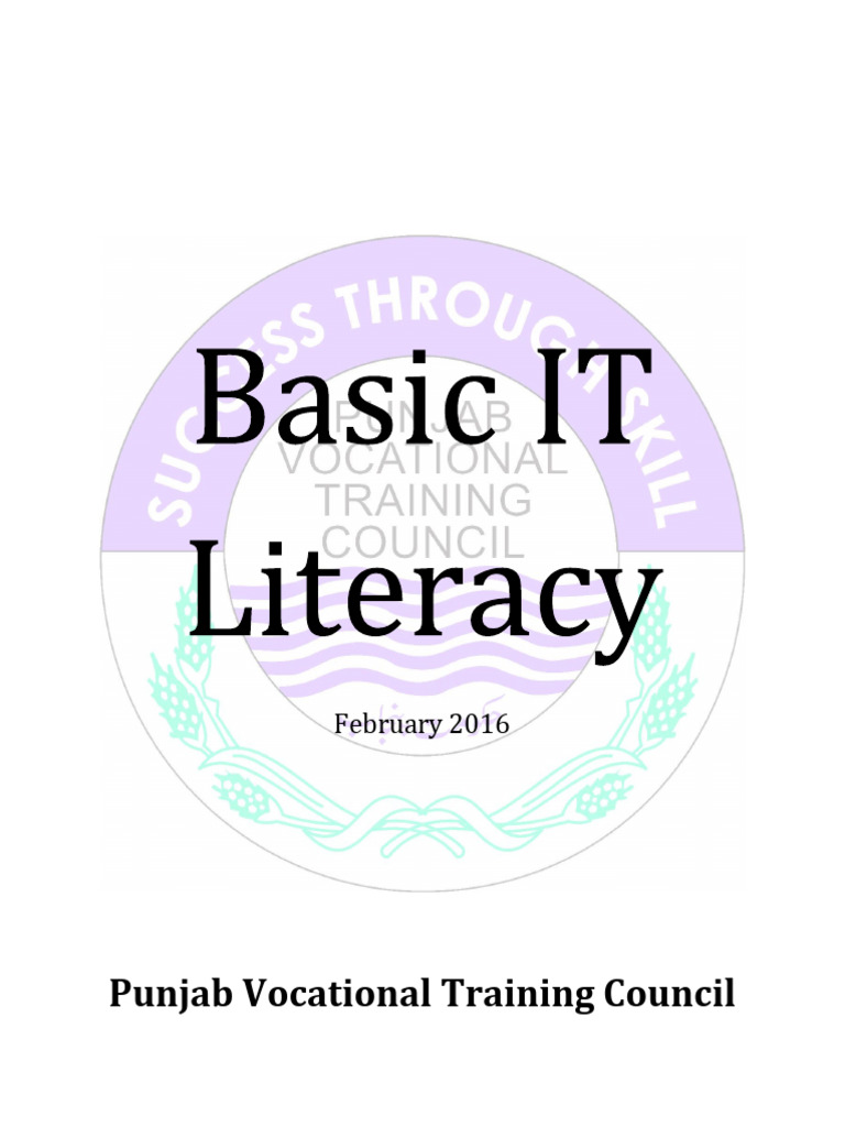 Basic IT Literacy | PDF | Computer Data Storage | Random Access Memory