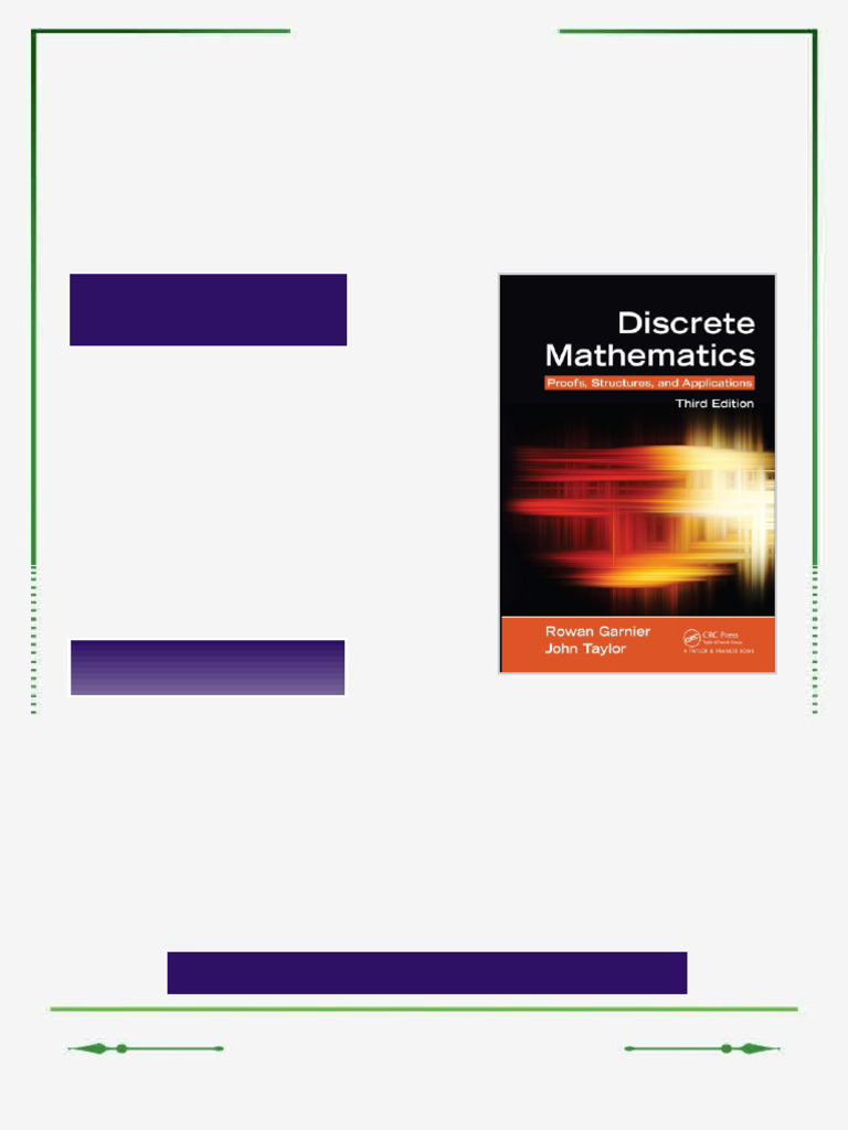 Discrete Mathematics Proofs Structures and Applications Third Edition ...
