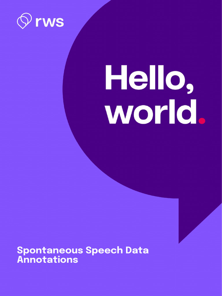Spontaneous Speech Data Annotations Guidelines - de-DE | PDF ...
