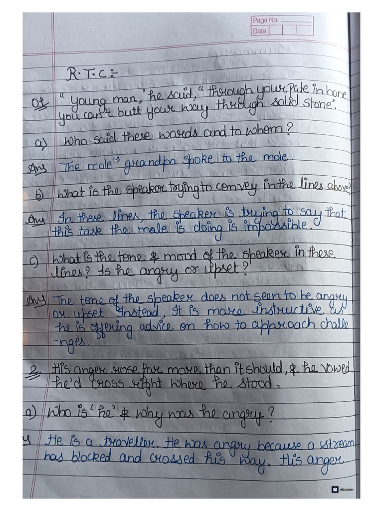 English Poem Question Answer | PDF