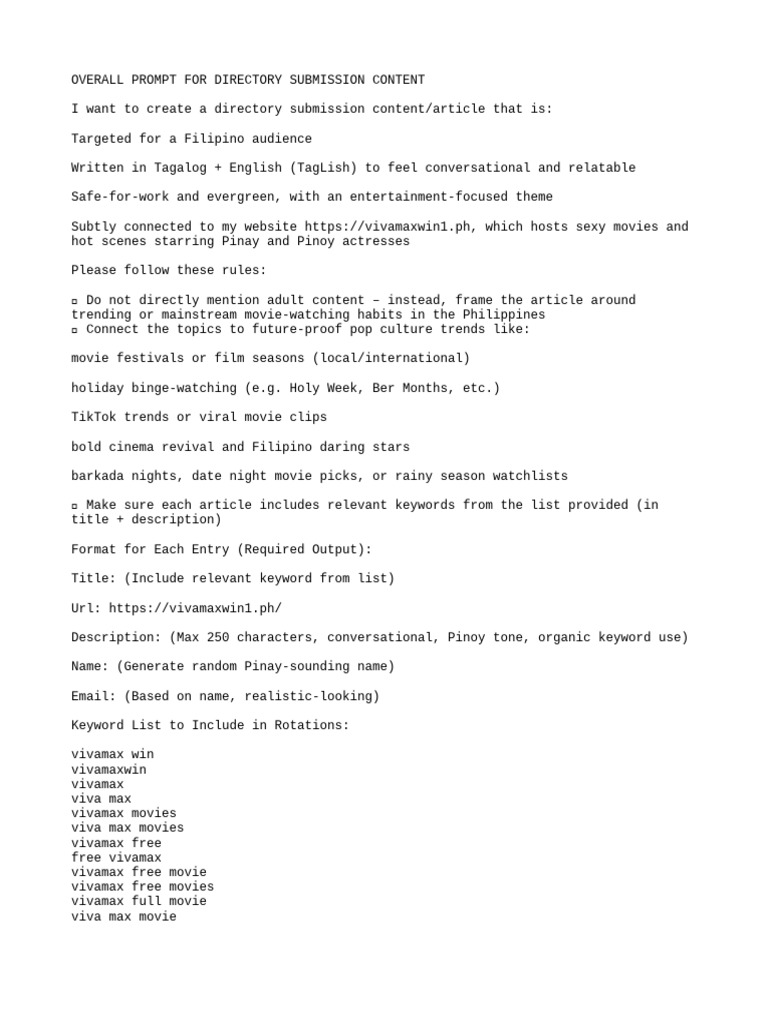 Directory Sub Prompt | PDF