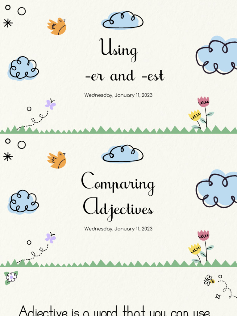02 PPT English Using - Er and - Est | PDF