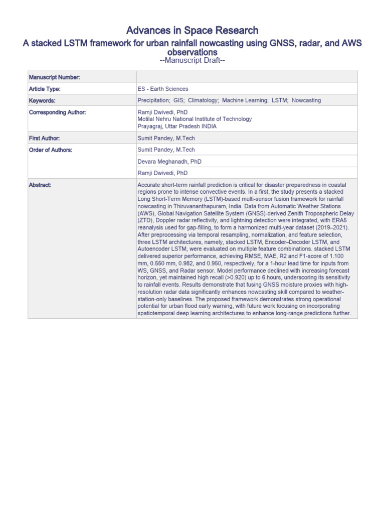 AISR-S-25-03117 | PDF | Weather Forecasting | Meteorology